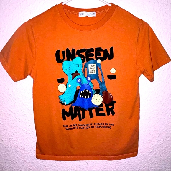Zara | Shirts & Tops | Zara Boys Unseen Matter Monster Tee | Poshmark